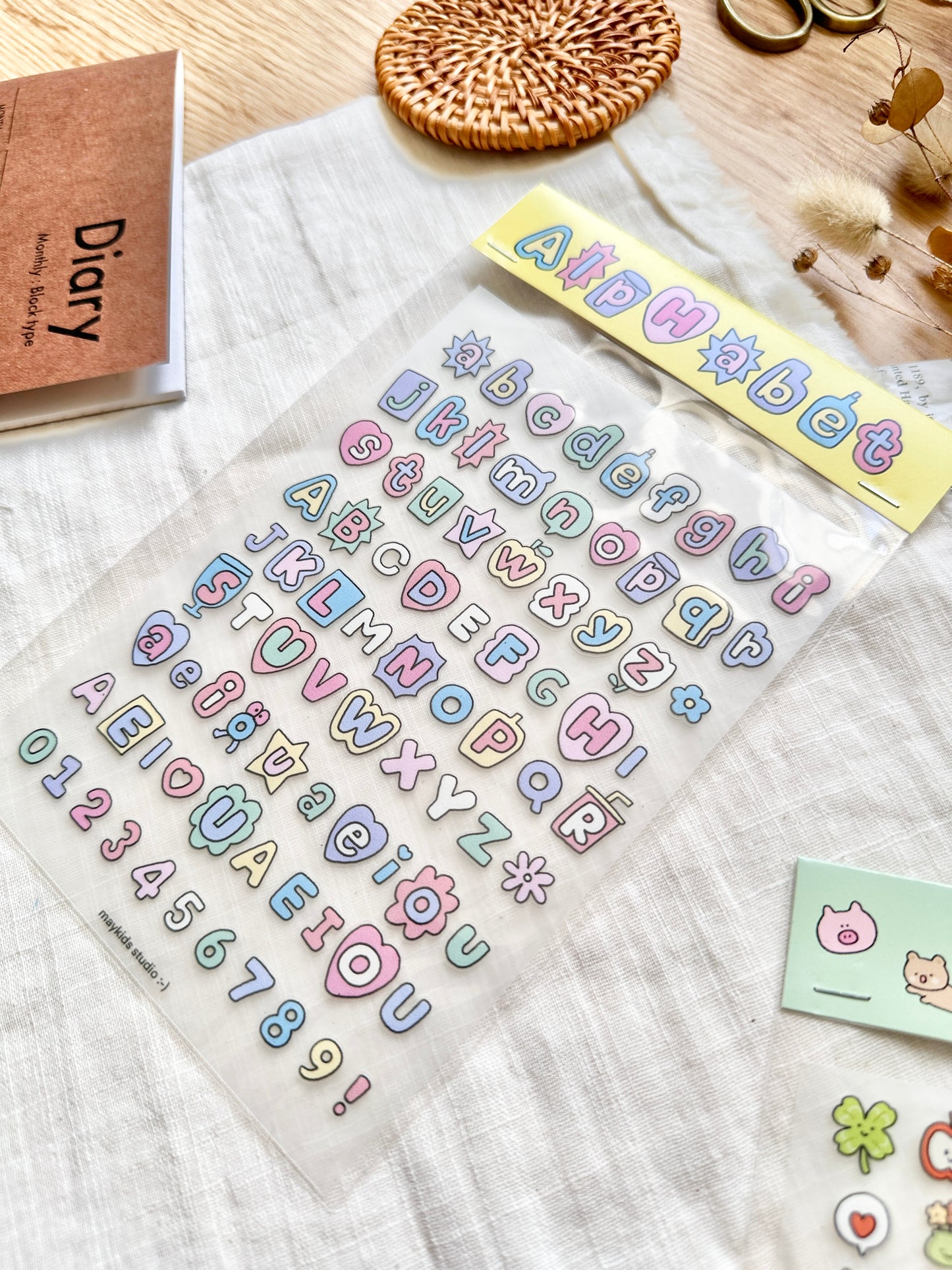 (NEW) Maykids Alphabets 2 | Sticker Sheet – Hope and Letters